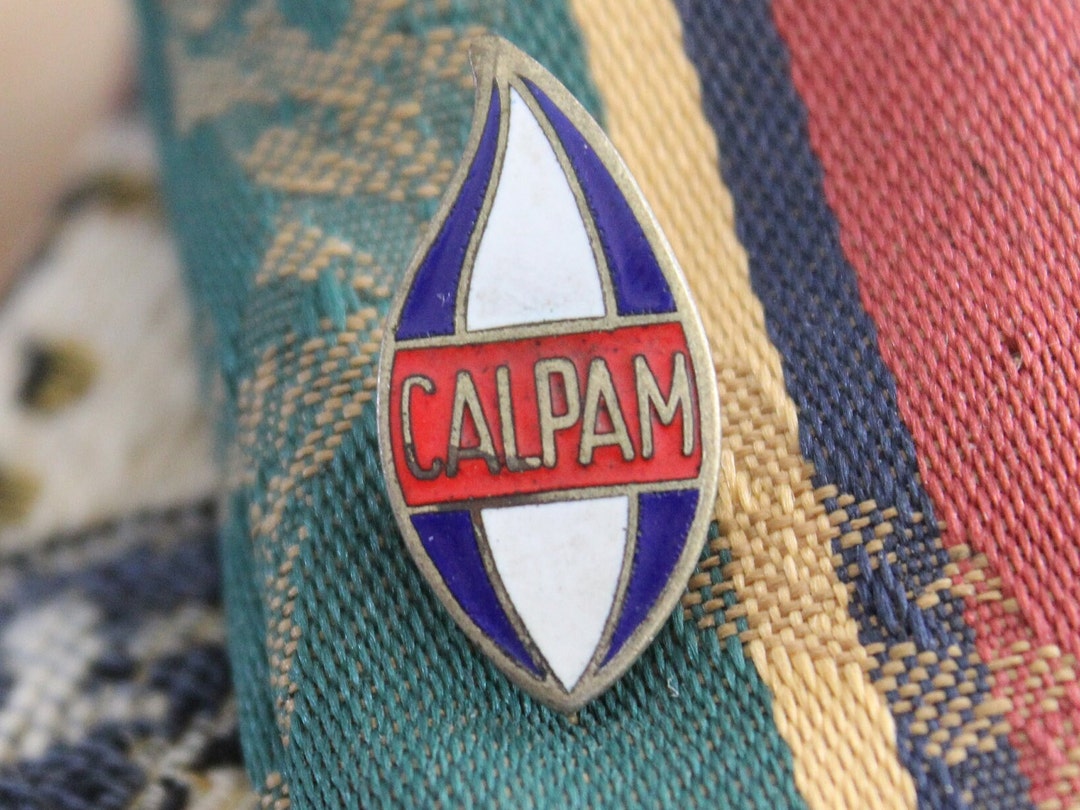 Vintage Enamel Petroliana Pin - Calpam Caltex Chevron - Petrol Oil ...