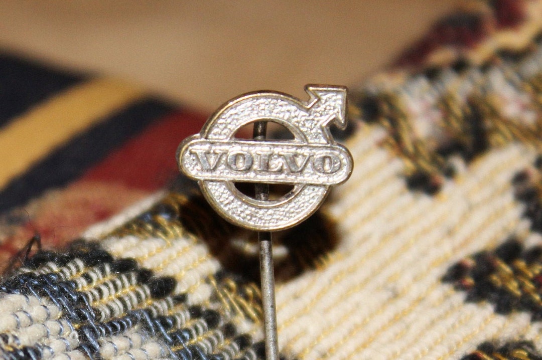 Vintage Volvo Pin - Volvo Logo Silver Color - Lapel Revers Badge ...