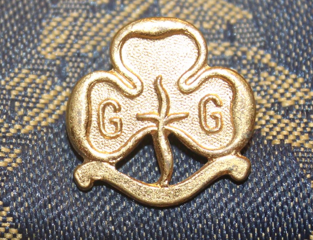 Vintage Scouting Badge - Girl Guide Trefoil Promise Brooch 1960's - Etsy