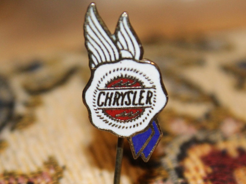 Chrysler Emaille Pin Badge Autologo Embleem Uit De Jaren - Etsy