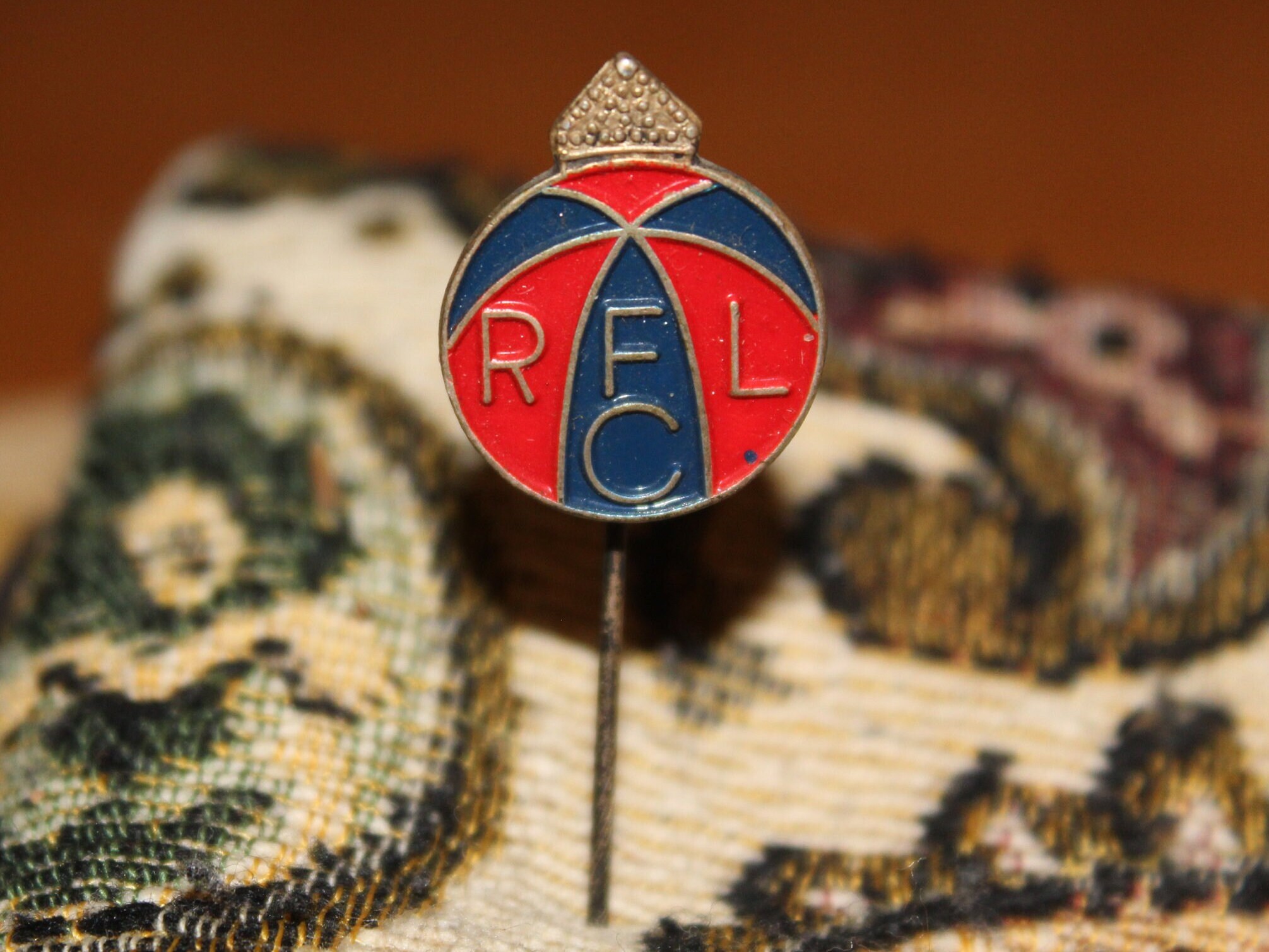 Vintage RFCL Royal Football Club De Liege Soccer Pin Advertising Badge ...