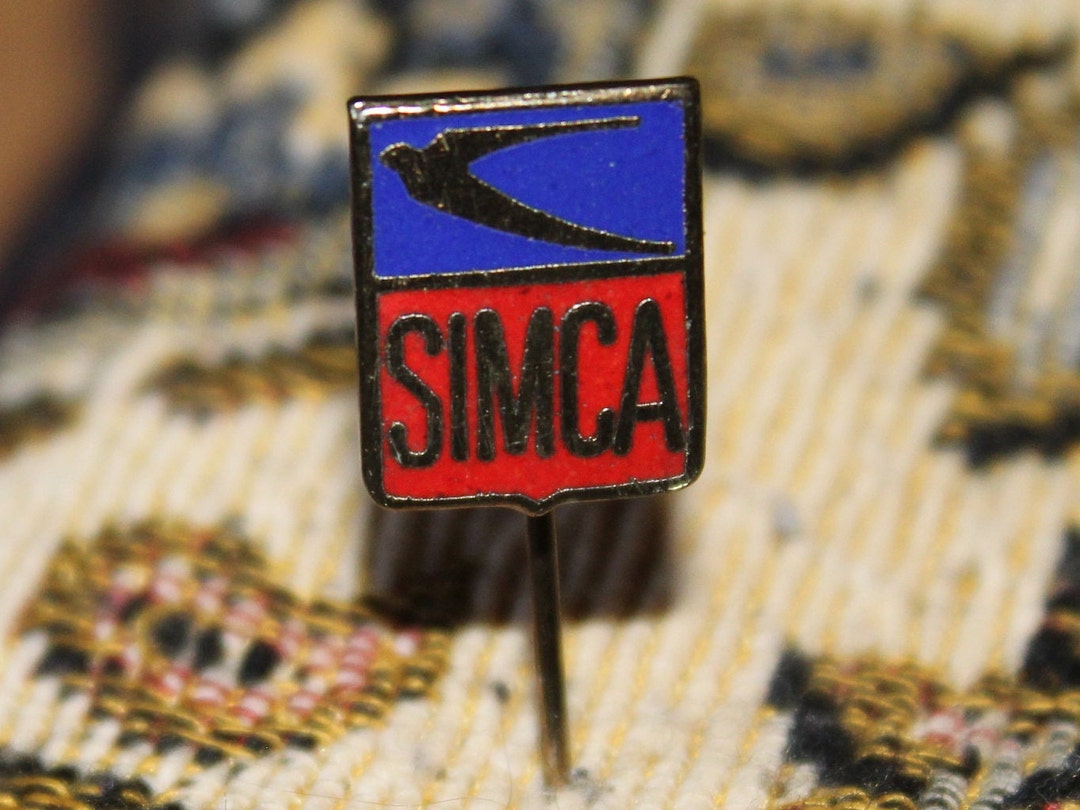 Vintage Simca Enamel Pin - Automotive Advertising Car Badge 1960's - Etsy