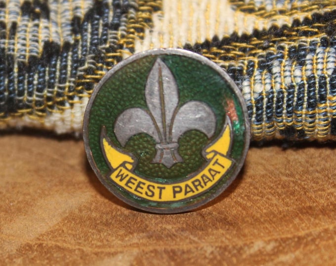 Vintage Scouting Buttonhole Badge - Enamel Wees Paraat Scout Pin 1960's ...