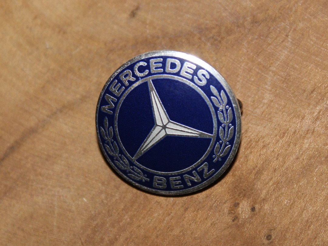 Vintage Mercedes Benz Brooch Mercedes Emblem Logo Lapel Tie Badge ...