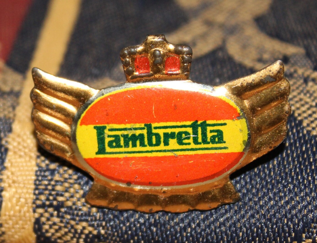 Vintage Lambretta Scooter Pin Moped Advertising Badge From - Etsy
