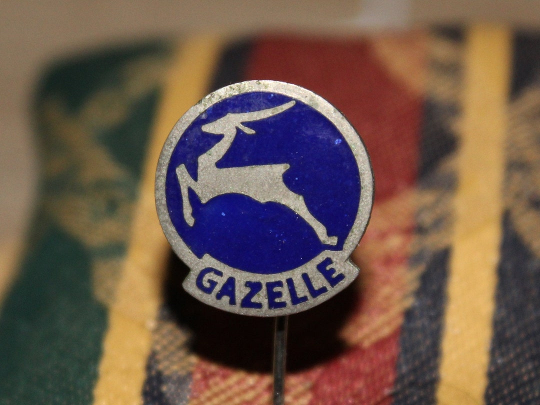 Vintage Gazelle Bicycle Enamel Pin - Cycling Logo Emblem Bike ...