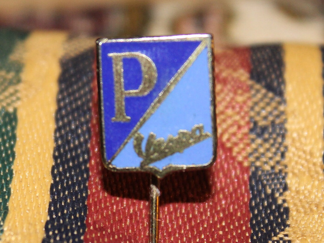 Vintage Vespa Piaggio Enamel Pin - Moped Advertising Badge From the ...