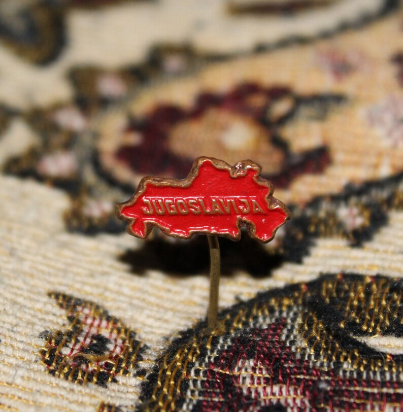 Vintage Yugoslavia Pin European Country Badge 1950's - Etsy