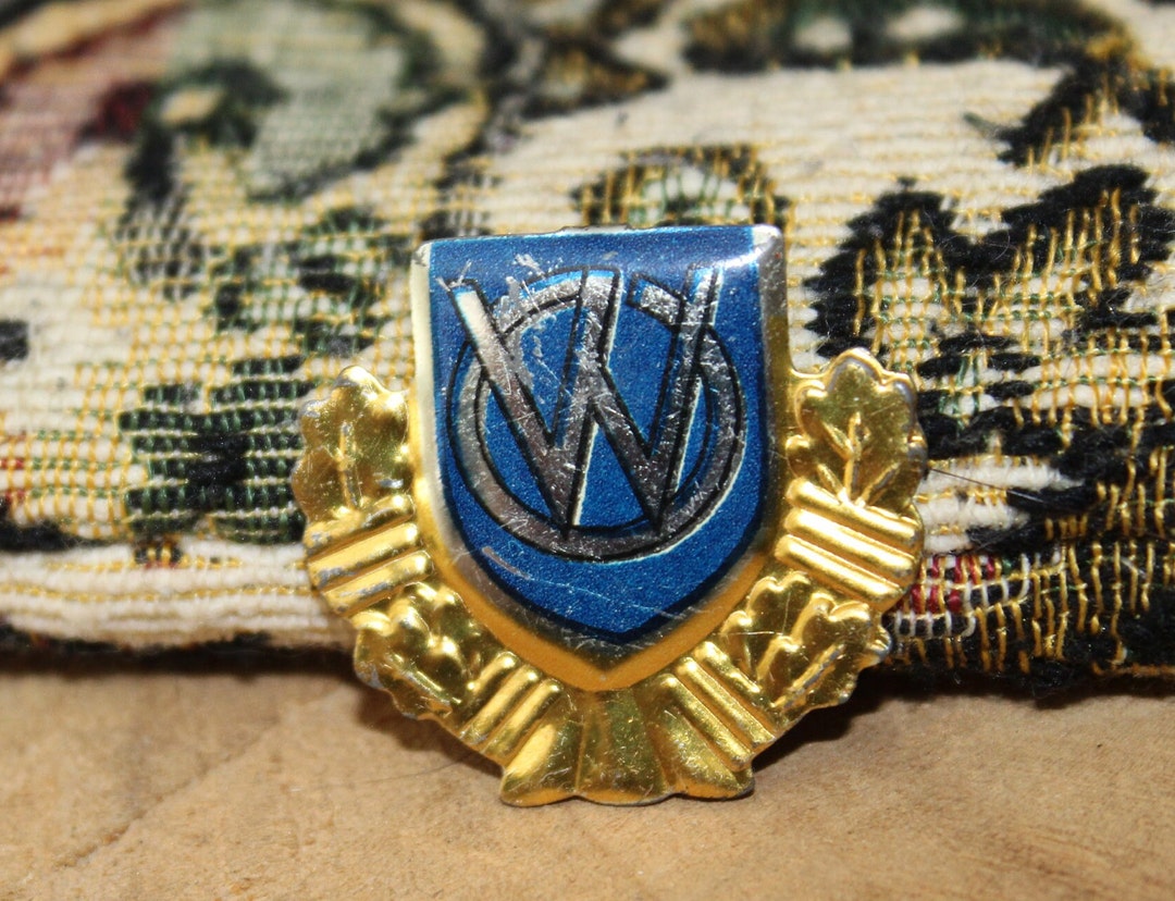 Vintage 1950s Volkswagen Emblem Pin - A Classic Automotive Icon - Etsy