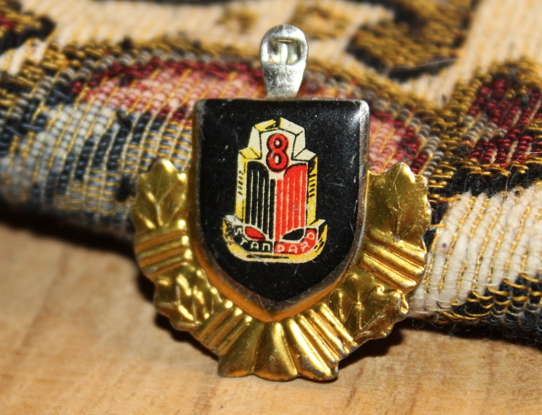 Vintage 1950s Standard 8 Emblem Pin - Classic Standard Motor Company ...