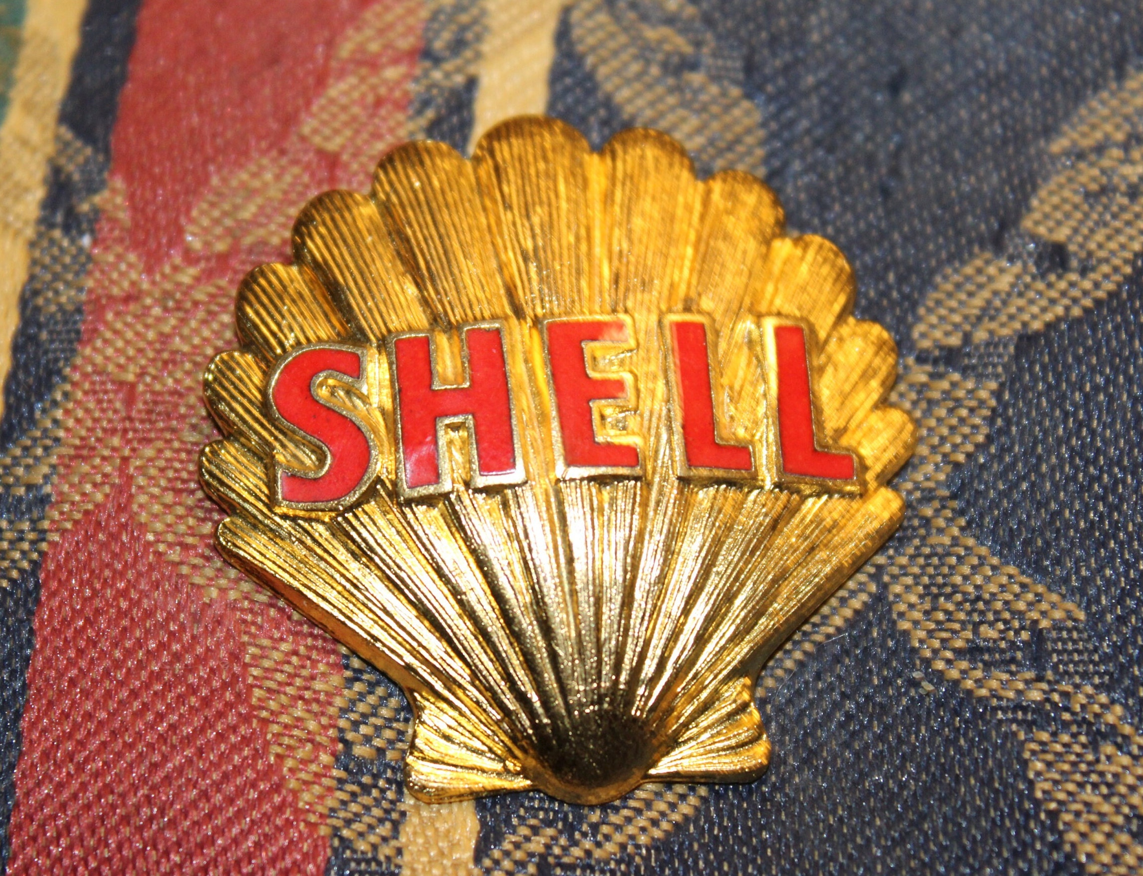 Shell Oil Company Badge Gas Station Attendant Hat Pin 1930's Fraisse ...