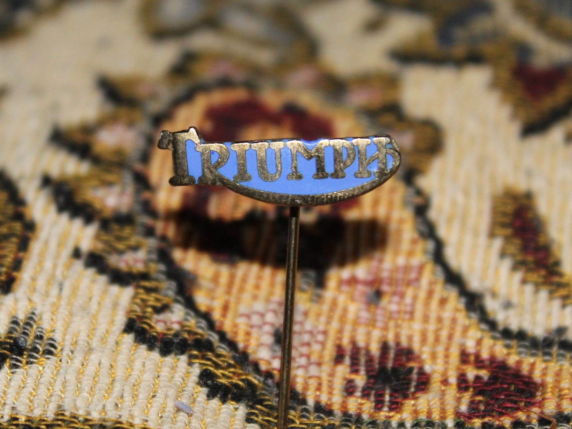 Vintage Triumph Motorcycle Enamel Pin Motor Car Advertising Badge 1960 ...