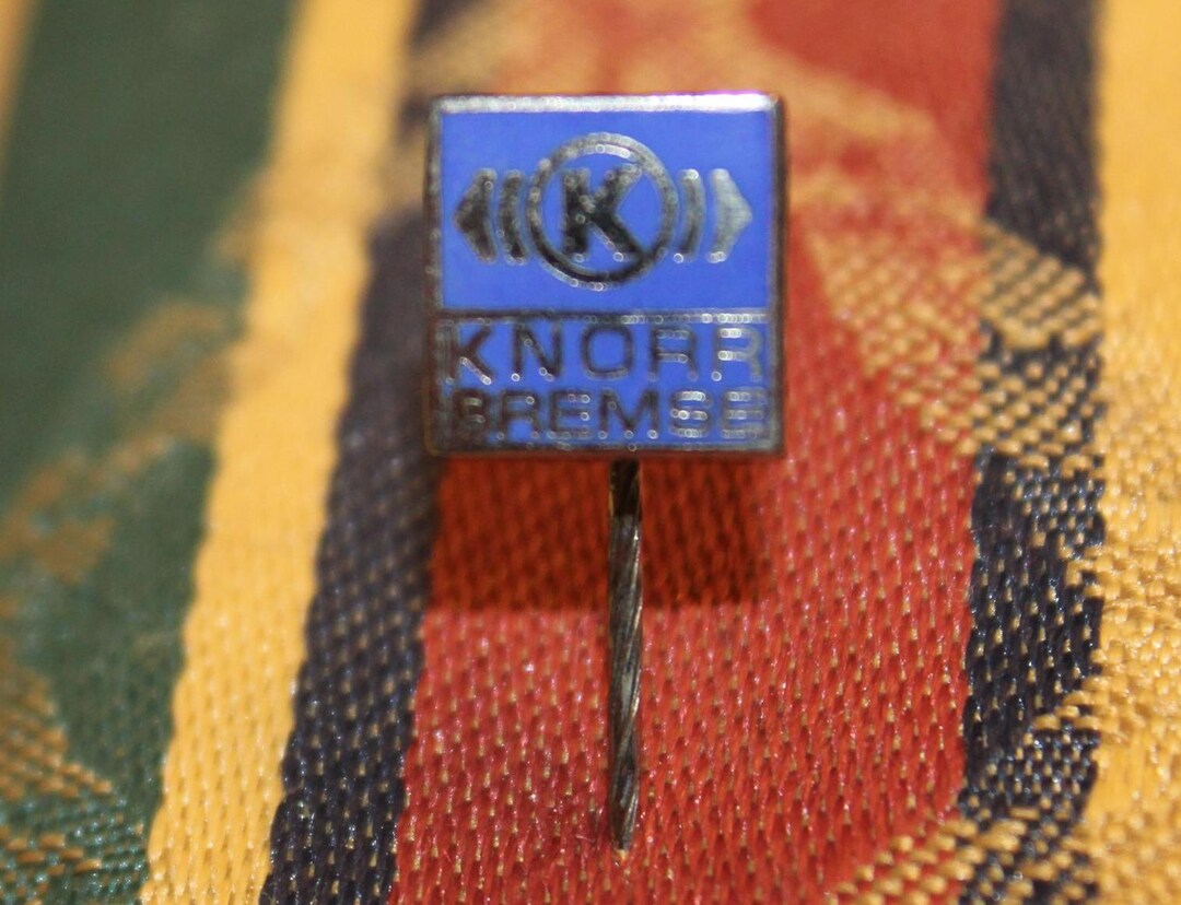 Vintage Knorr Bremse Railroad Pin - Train Break System Employee Badge ...