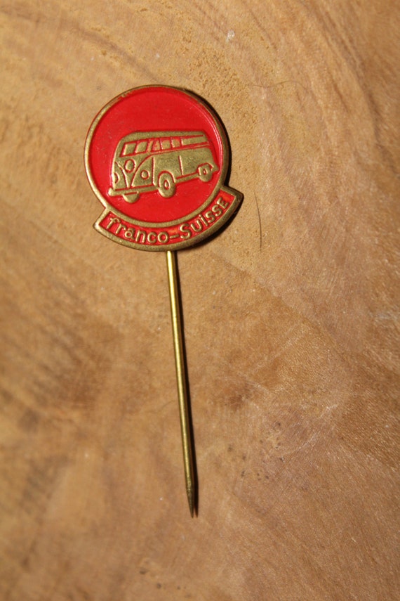 Vintage 1960's VW pin - VW Volkswagen bus van transpo… - Gem