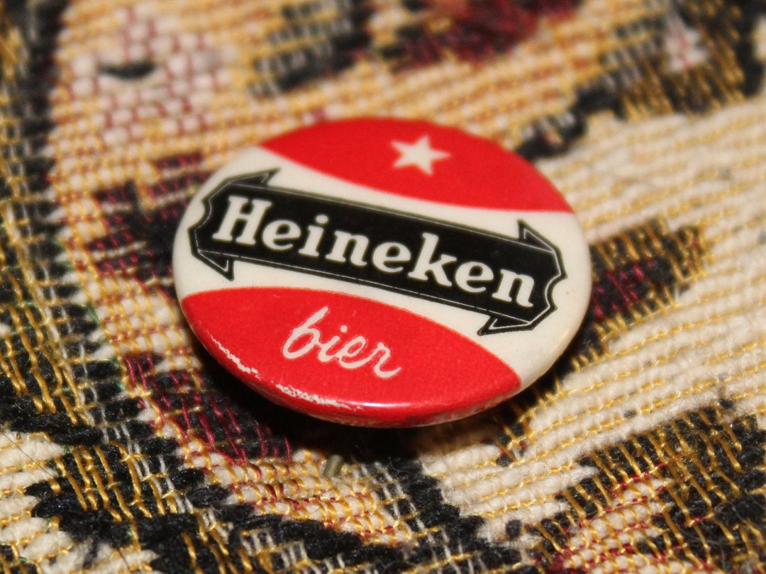 Vintage Heineken Beer Button - Dutch Drink Advertising Badge 1960's - Etsy