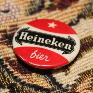 Vintage Heineken Beer Button - Dutch Drink Advertising Badge 1960's - Etsy