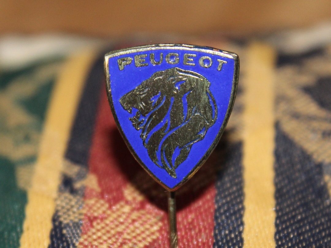 Peugeot Car Pin Badge - Rare Vintage 1960s Enamel Auto Collectible - Etsy