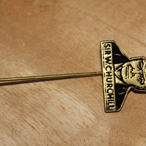 Winston Churchill Pin Political Badge - Vintage British Politics ...