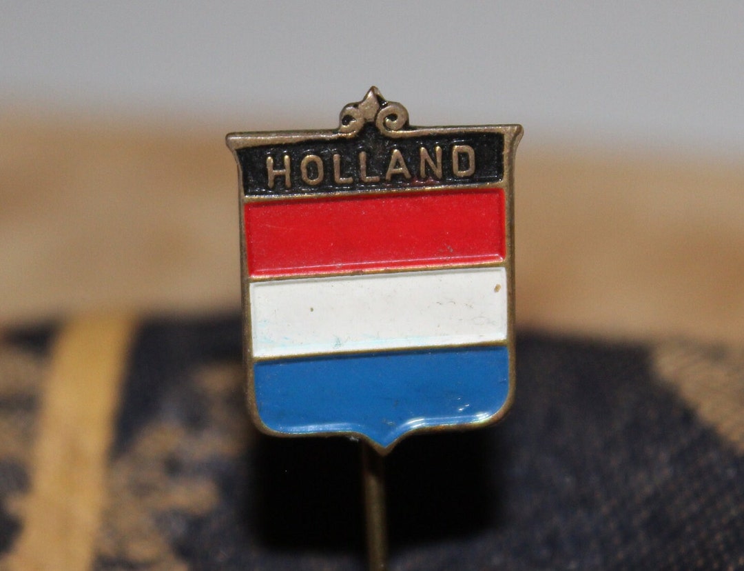 Vintage Holland Pin With Dutch Flag - Netherlands Tourism Badge From ...