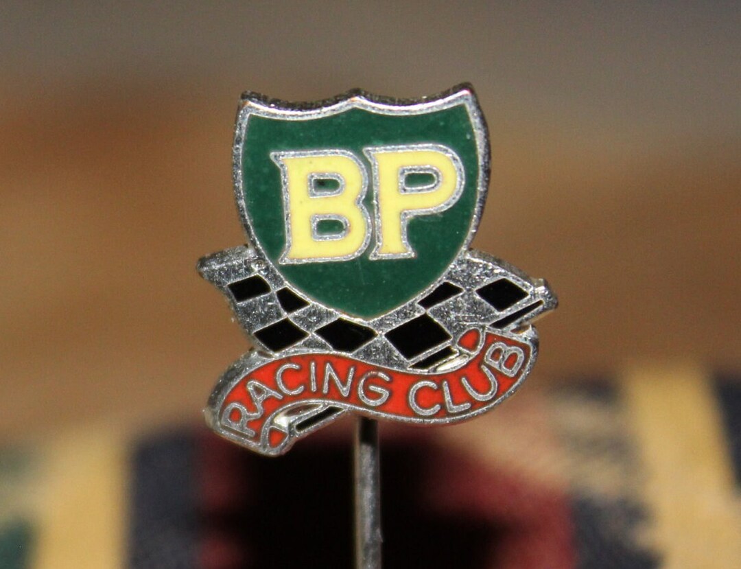 1970's Bp Racing Club Enamel Pin - British Petroleum Memorabilia Badge ...