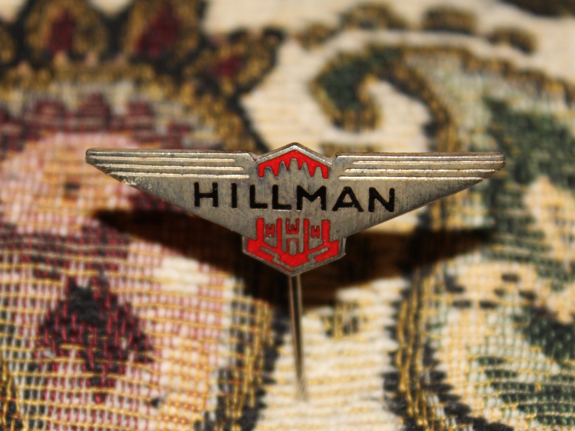 Hillman Automobile Enamel Pin Badge Original 1960's - Etsy