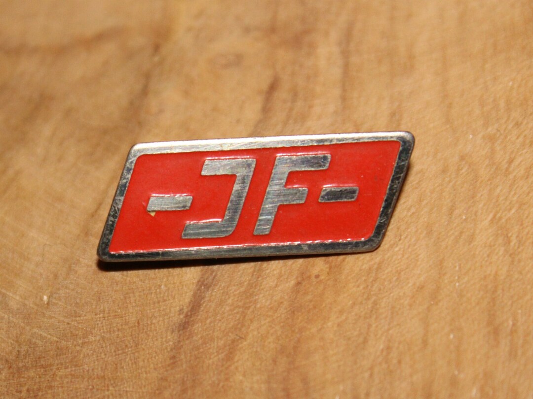 JF Fabriken Farming Pin Badge- Tractor Harvester Farm Equipment 1960's ...