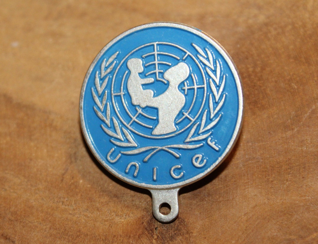Vintage Unicef Necklace Pendant and Brooch - Child's Rights ...