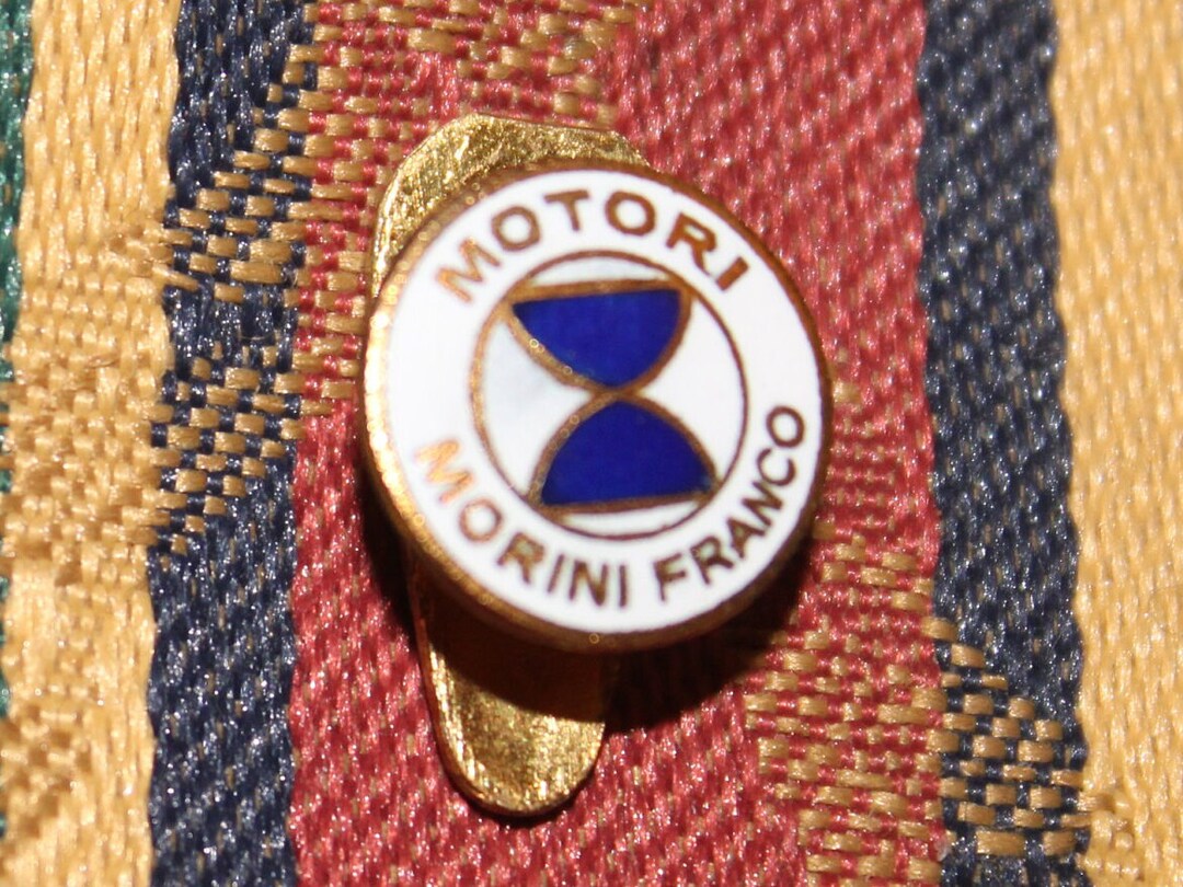 Motori Morini Franco Enamel Motor Lapel Button - Vintage Italian ...