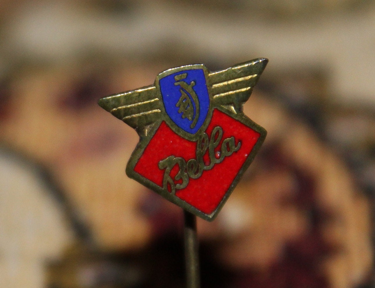 1960's Zudapp Bella Enamel Pin Vintage Motorcycle - Etsy