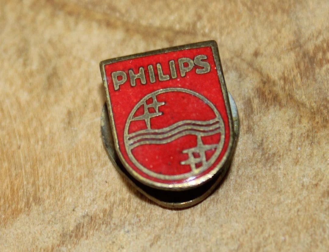Vintage 1960s Philips Radio Lapel Pin - Retro Tech Collectible - Etsy
