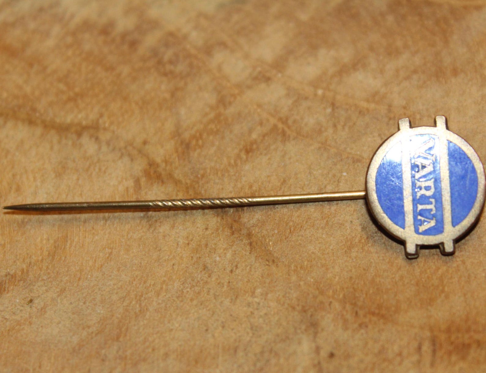 Vintage Varta Enamel Pin - German Automotive Battery Advertising Badge ...