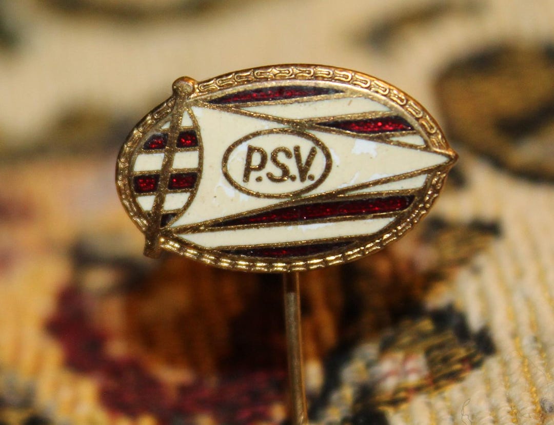 Vintage PSV Football Pin - Original Enamel Supporter Badge From 1960's ...