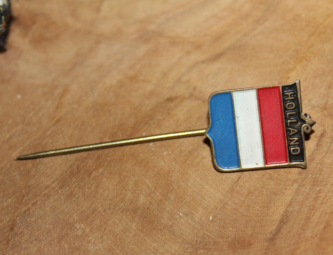 Vintage Holland Pin With Dutch Flag - Netherlands Tourism Badge From ...