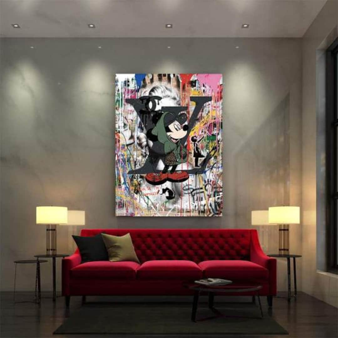 Tableau toile BD | Pop Art | Street Art | Tableau déco | XXL impression ...