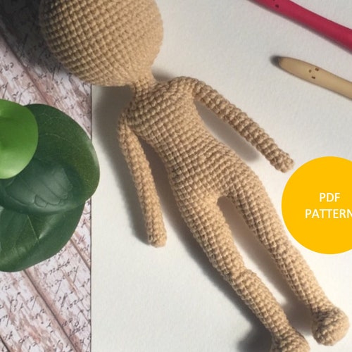 Crochet Base Doll Pattern/female Amigurumi/basic Girl Body - Etsy