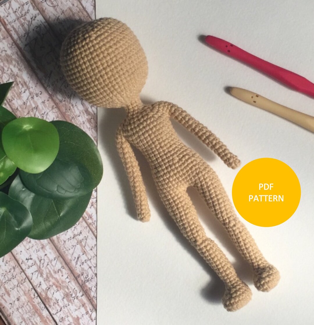 Crochet Base Doll Pattern/female Amigurumi/basic Girl Body Tutorial/pdf ...