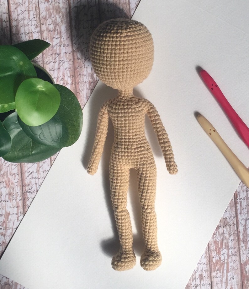 Crochet Base Doll Pattern/female Amigurumi/basic Girl Body - Etsy