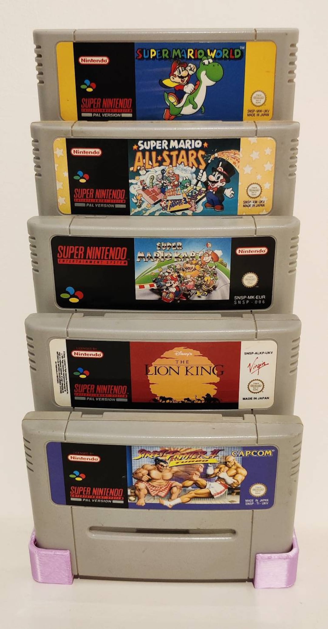 SNES Game Cart Wall Mount Display Stand - Etsy