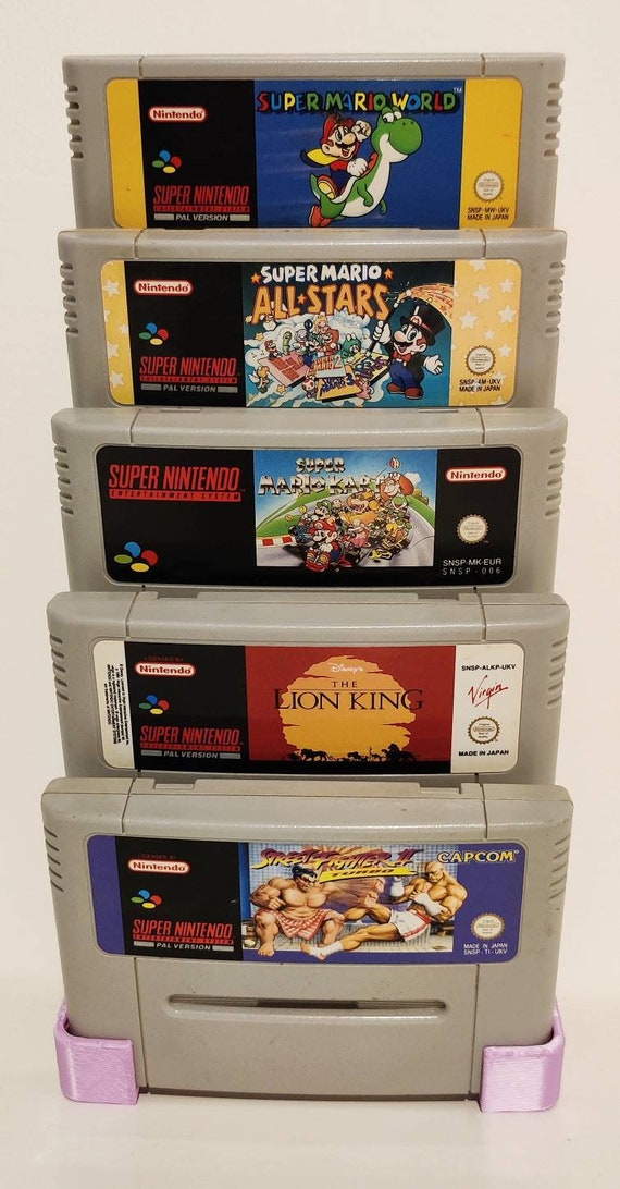 SNES Game Cart Wall Mount Display Stand | Etsy