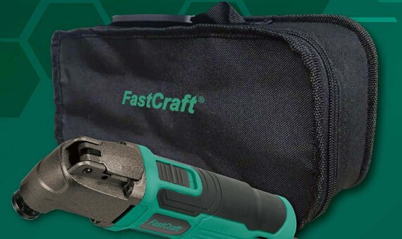 Fastcraft 42pc Oscillating Tool Kit Multi tool Model 86225 1 5A PEAK Keyless 6 Speeds 3 4 Angel Cutting 40pc Blades All in Carrying Tote Etsy