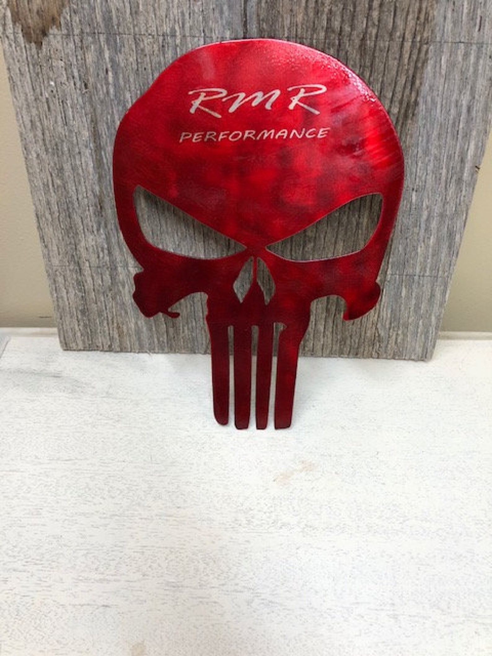 Custom Powder Coated Punisher Skull Metal Artwork - Etsy