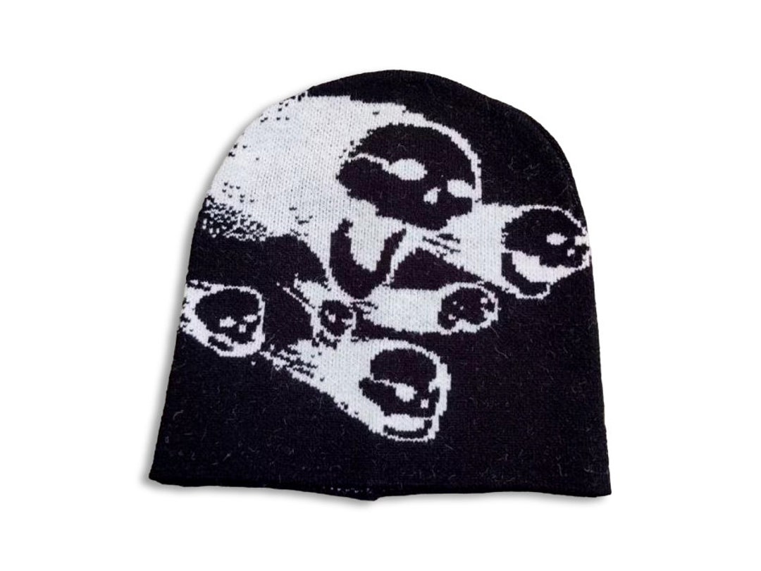 Burning Skeletons Skulls Graphic Streetwear Knit Skull Cap Personalized ...