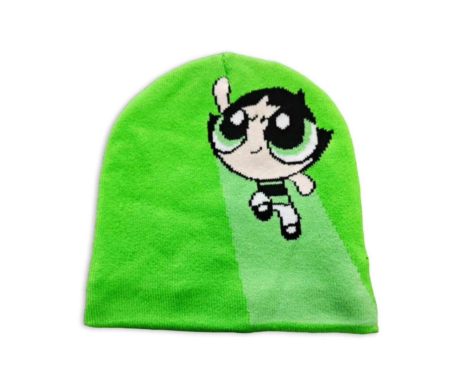 Powerpuff Girls Buttercup Graphic Streetwear Knit Skull Cap ...