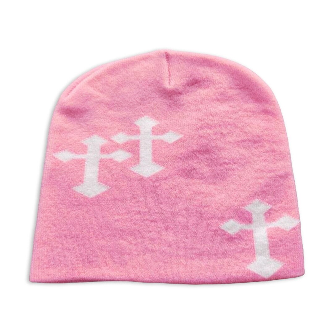 Crosses 90s Graphic Streetwear Knit Skull Cap Personalized Y2K Unisex ...