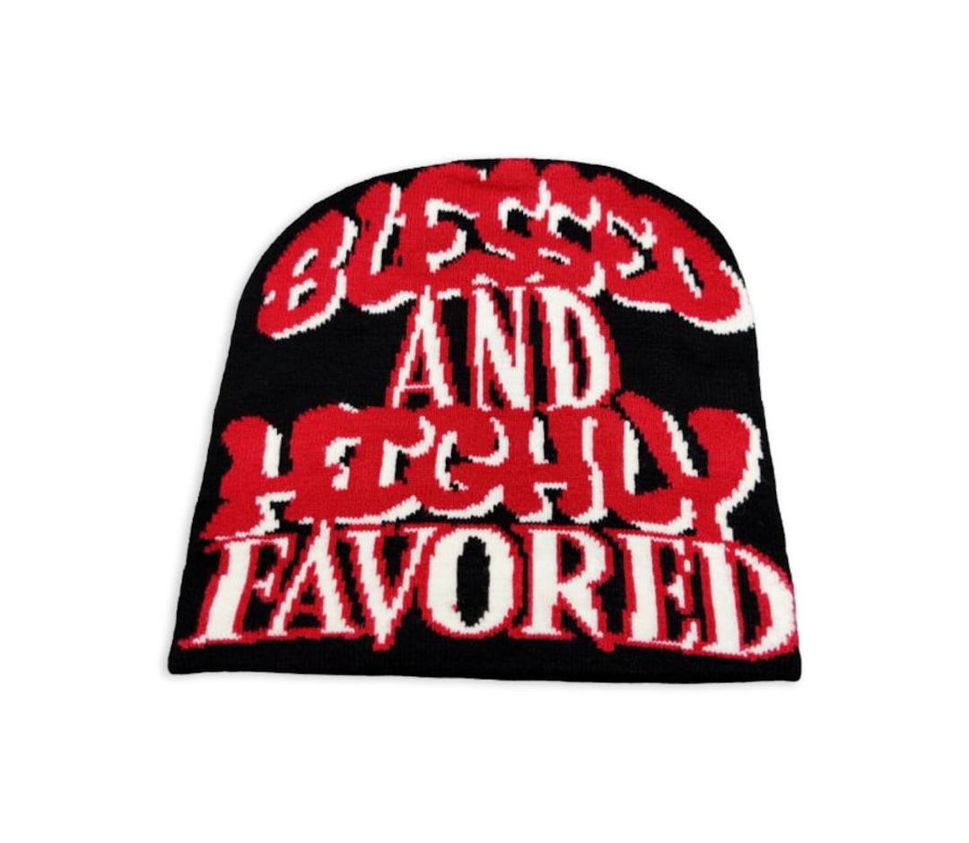 Blessed and Highly Favored Graphic Streetwear Knit Skull Cap ...