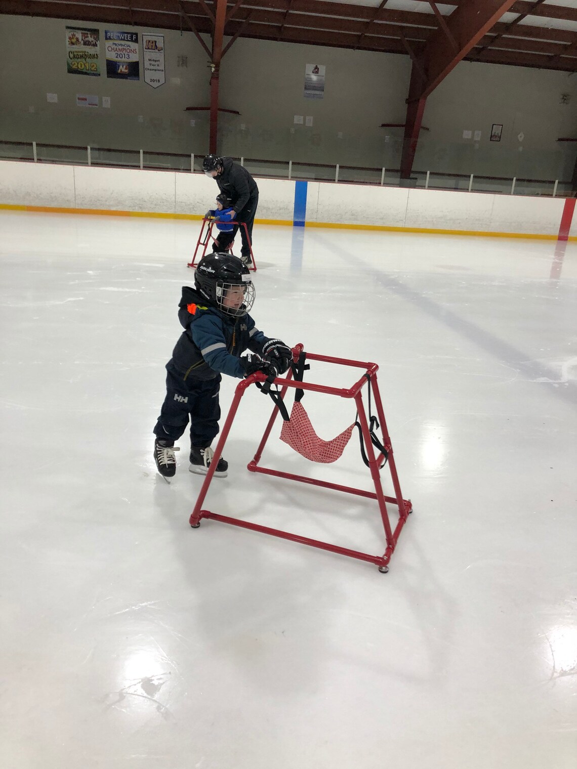 Whiz Kid Ice Skating Trainer With Harness for 2-6 Year Olds. Folds Flat ...