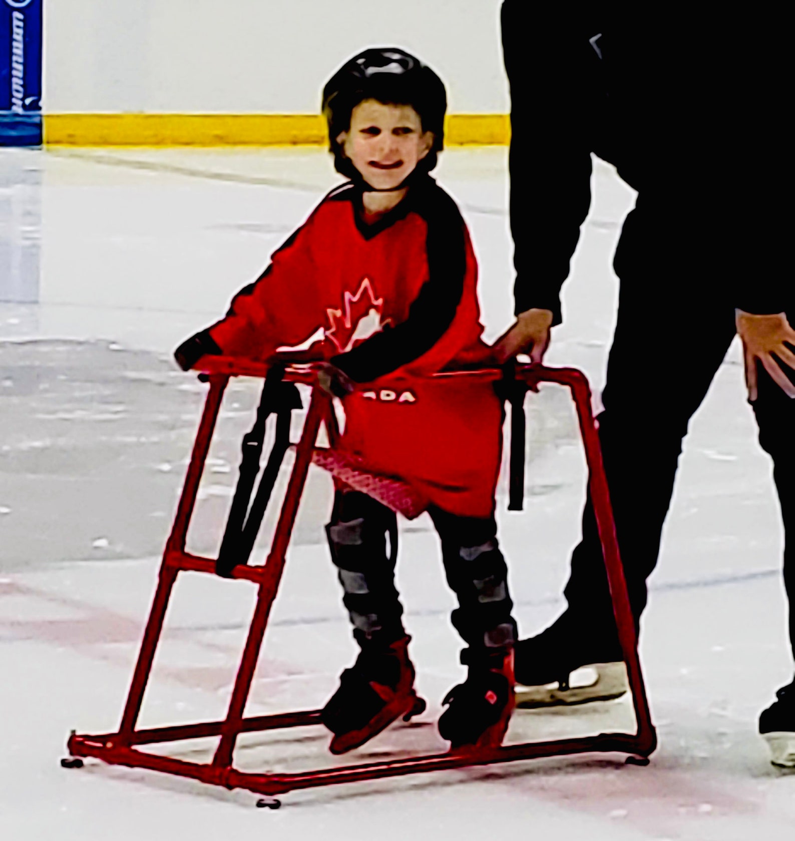 WHiZ kid ice skating Trainer with harness for 2-6 year olds. Folds flat ...