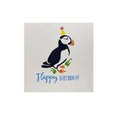Puffin Pop up Card- Happy Birthday - Etsy