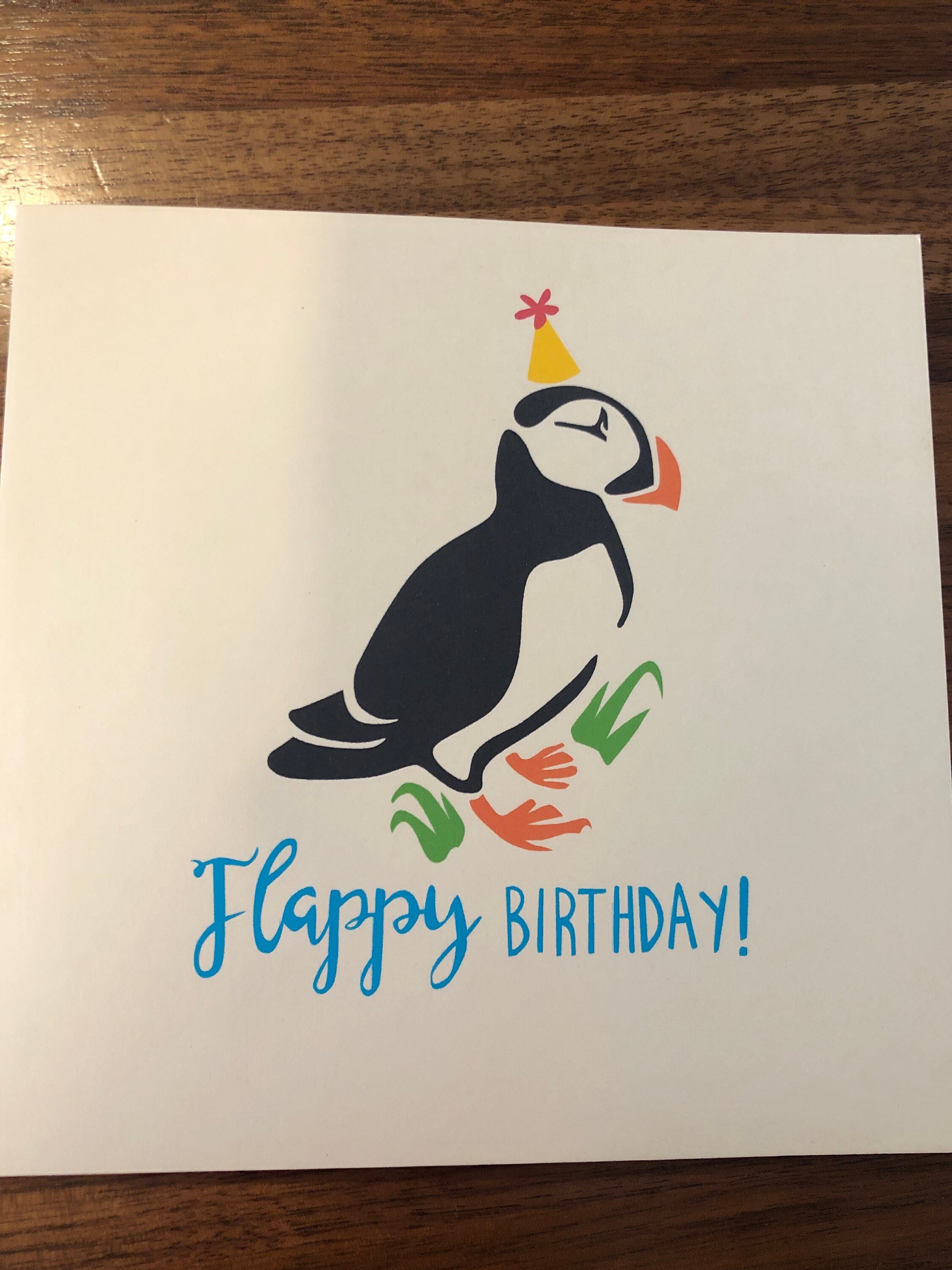 Puffin Pop up Card- Happy Birthday - Etsy