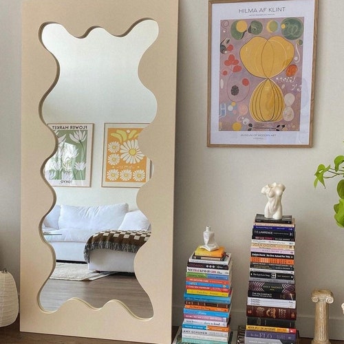 Handmade Curvy/wavy/irregular Full Length Mirror With LED - Etsy Handmade Curvy/wavy/irregular Full Length Mirror With LED - Etsy